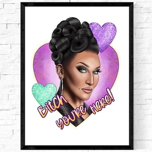 Michelle Visage, Tattoo Style, A5 A4, LGBTQ, RDPR, Drag Race, Judge ...