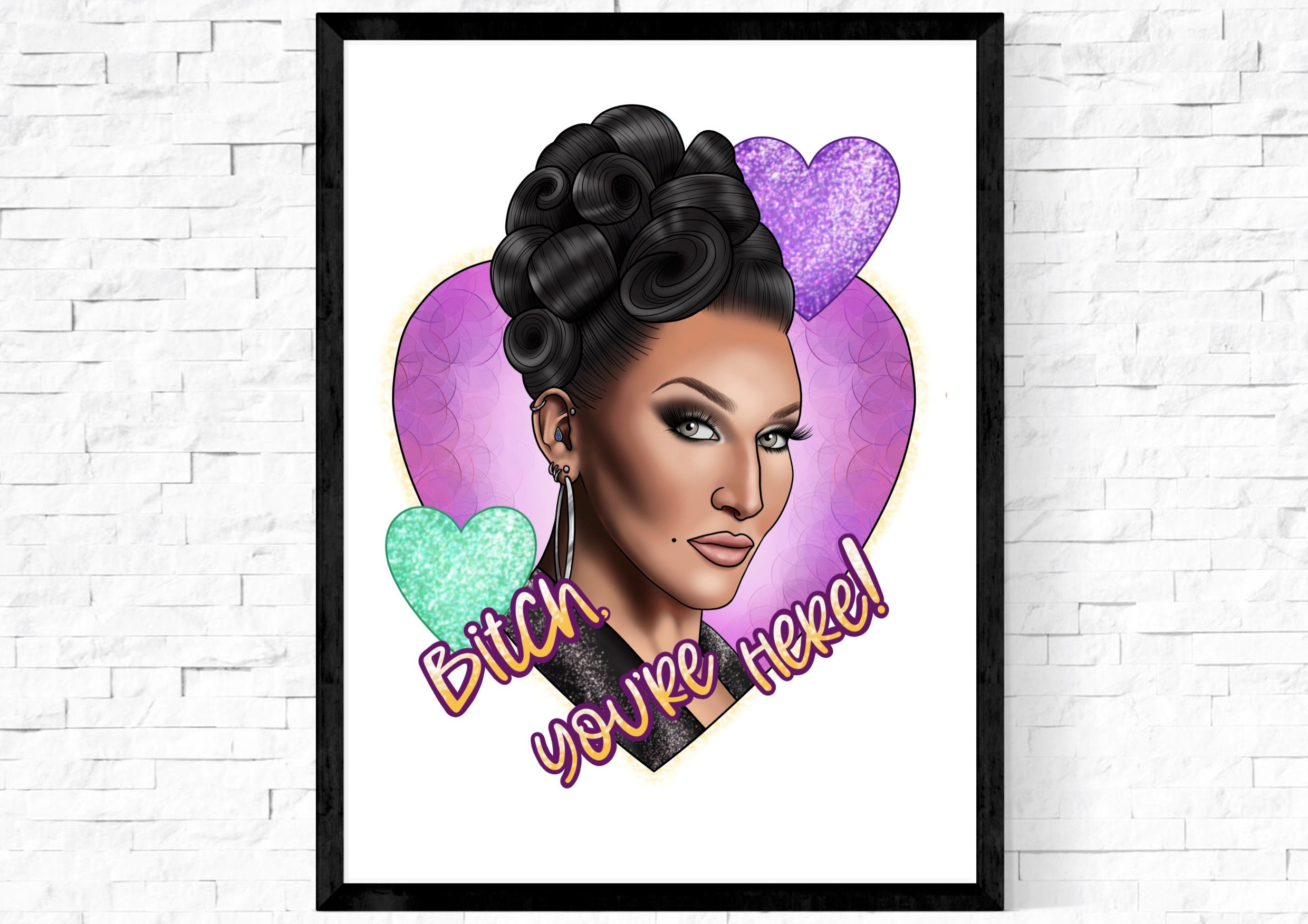 Michelle Visage Tattoo Style A5 A4 LGBTQ RDPR Drag Race - Etsy