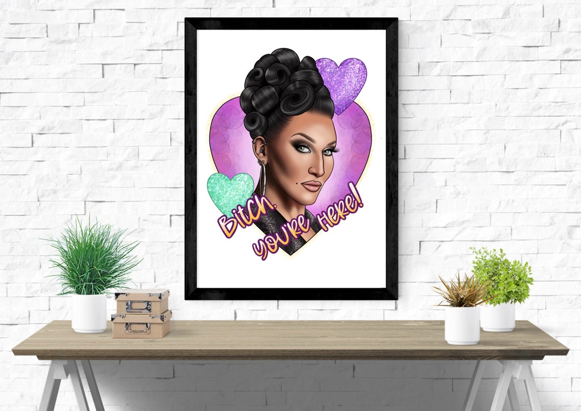 Michelle Visage Tattoo Style A5 A4 LGBTQ RDPR Drag Race - Etsy
