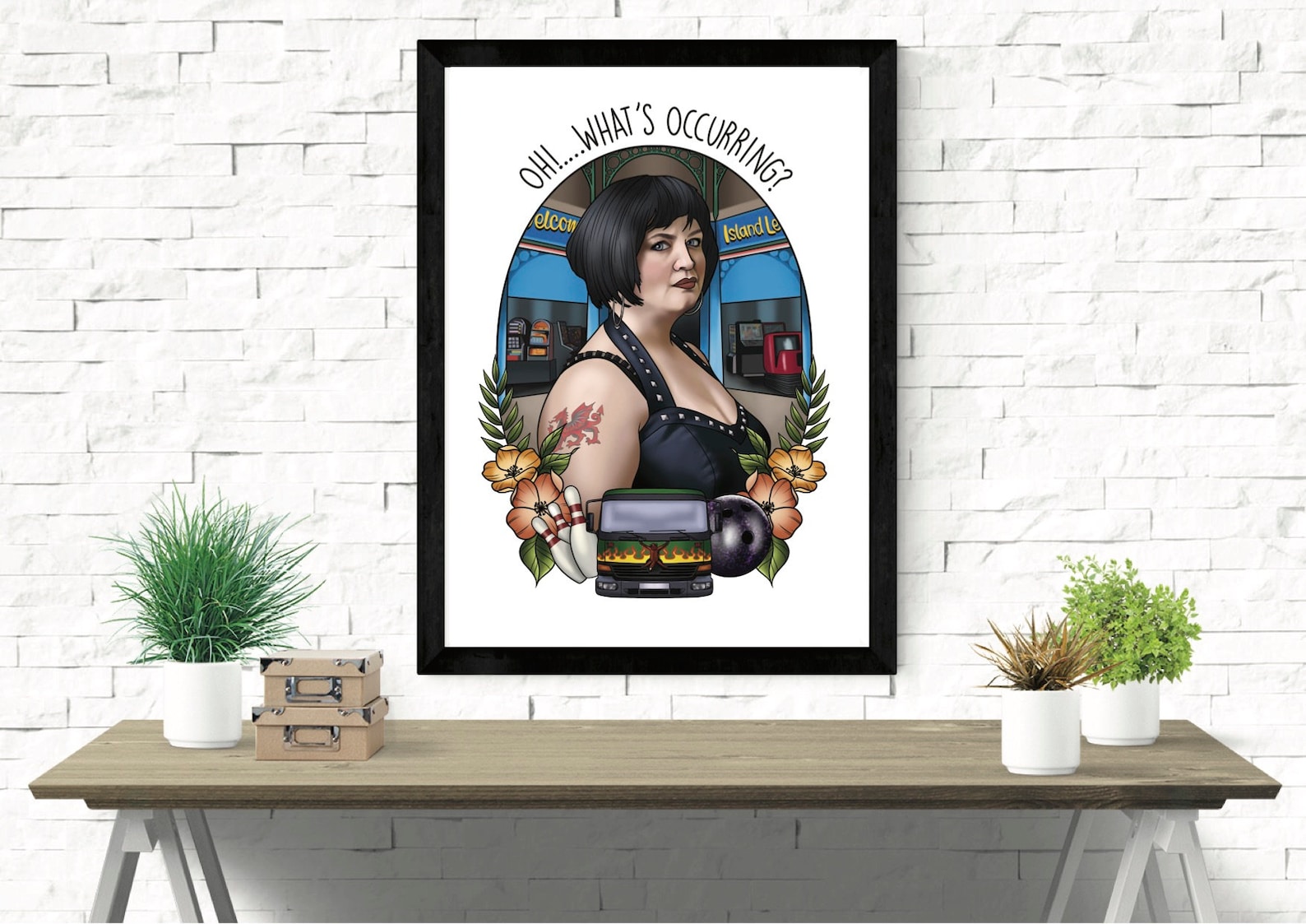 Gavin and Stacey Prints A5 A4 Portrait Character Nessa - Etsy