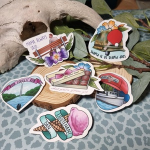 Forrest Gump Stickers, 6 Pack, Gloss Vinyl Waterproof Permanent Sticker ...