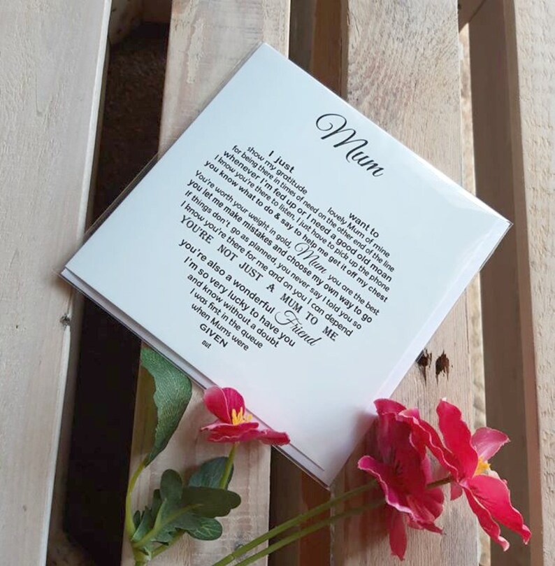 Mum Card Mam Birthday Card Mom Cards Sentimental Mum card | Etsy