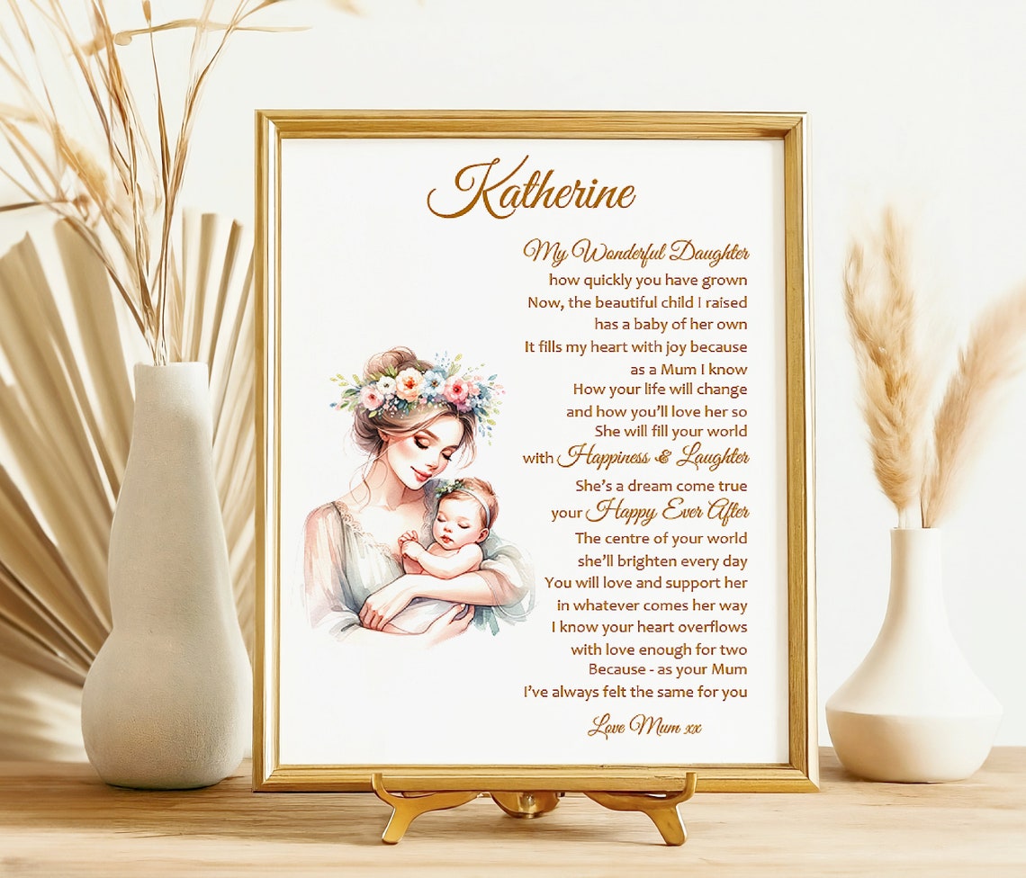 New Grandchild Gift to Daughter, Son and Partner Pregnancy, Letter From ...