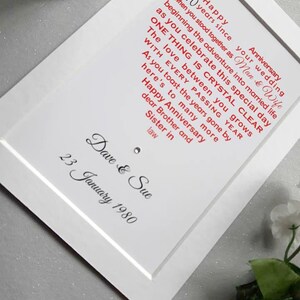 Brother Ruby Anniversary Poem, Sister in Law Wedding Anniversary Print ...
