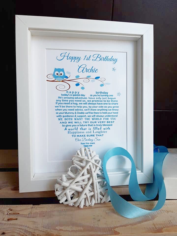 Grandson First Birthday Grandson's 1st Birthday Gift | Etsy