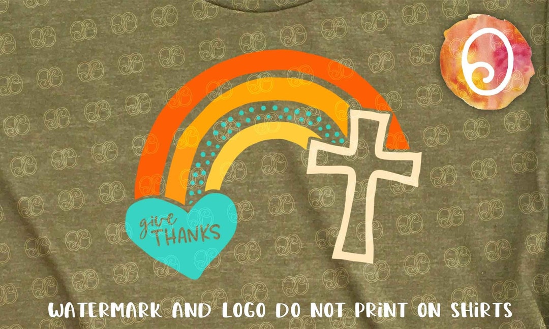 Cross Heart Give Thanks Thanksgiving — PNG, Clipart, Instant Download ...