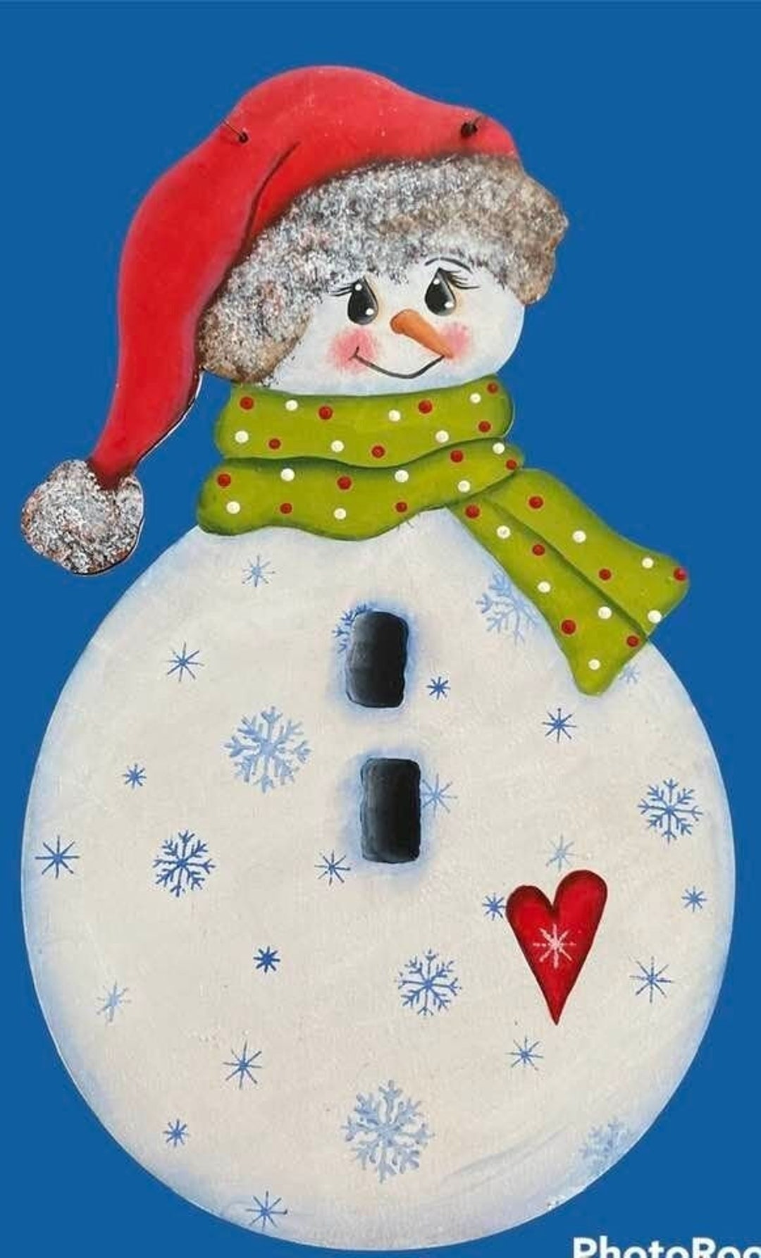 Hand Painted Snowman Door/wall Hanging - Etsy