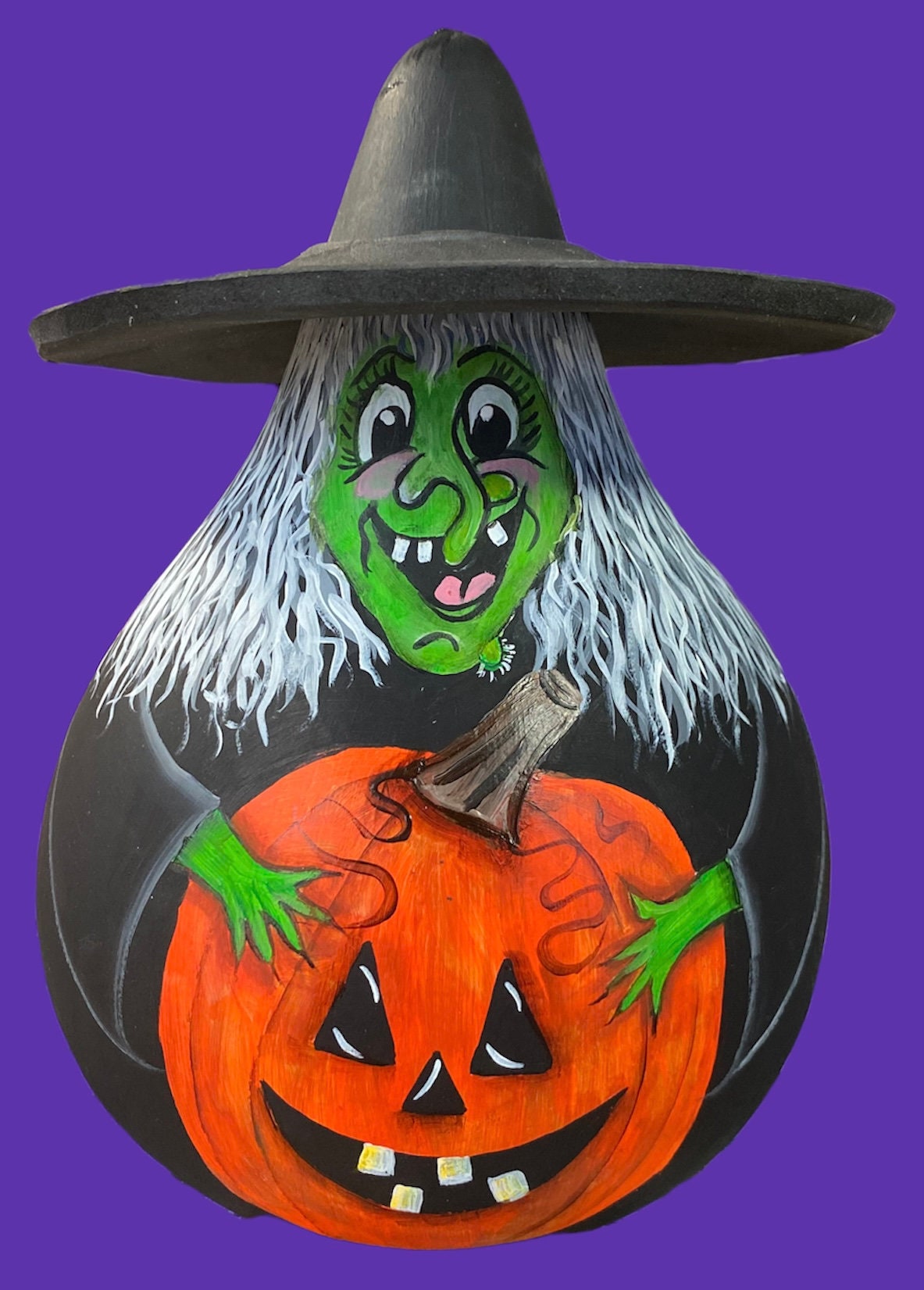 Witch Pumpkin Painting