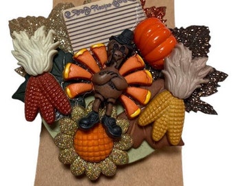 Thanksgiving thighs Before Pies Soft Enamel Turkey Lapel Pin, Holiday ...
