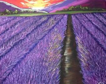 Lavender Field portrait Orientation Photography Print in the - Etsy
