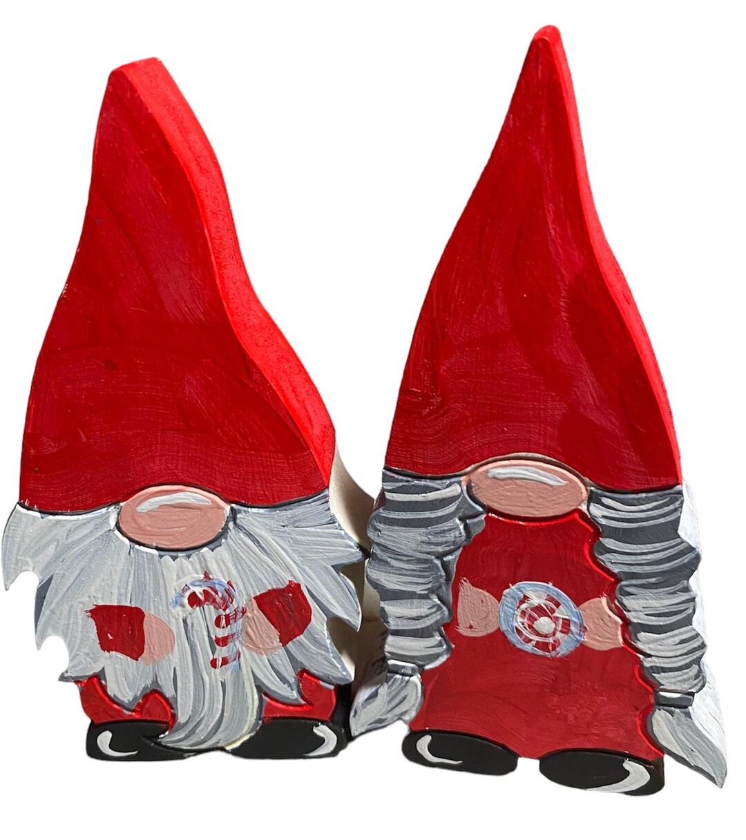 Hand Painted Christmas Gnome Shelf Sitters - Etsy
