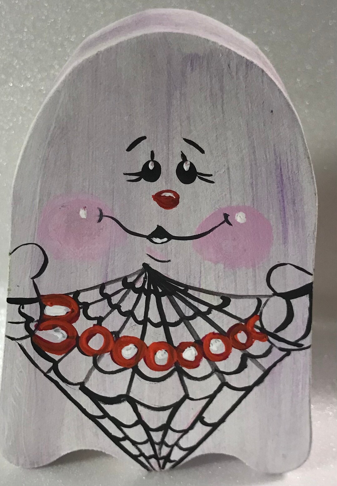 Hand Painted Boo Ghost Shelf Sitter - Etsy