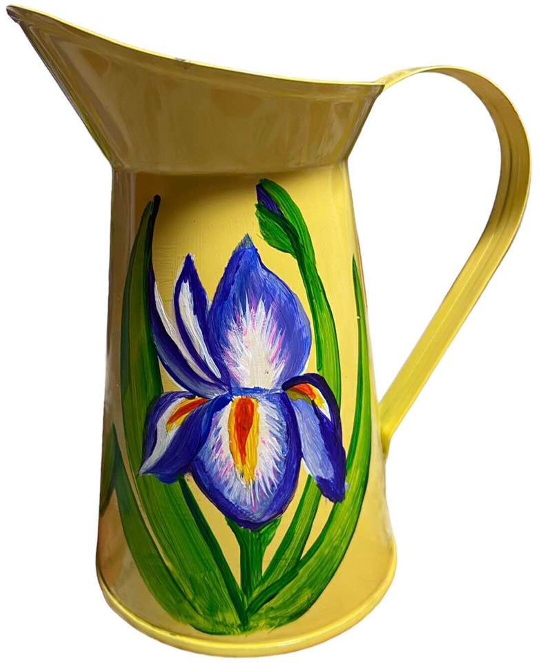 Hand Painted Mini Iris Pitcher - Etsy