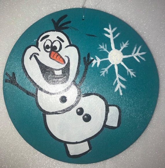 Personalized Snowman With Snowflake Ornament - Etsy