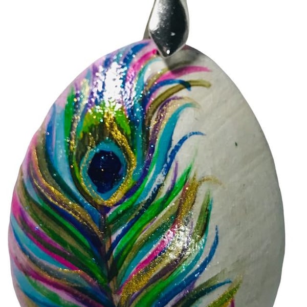 Hand Painted Feather - Etsy