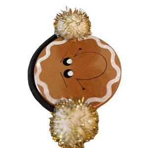 Hand Painted Gingerbread Face With Ear Muffs - Etsy