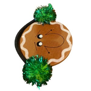 Hand Painted Gingerbread Face With Ear Muffs - Etsy