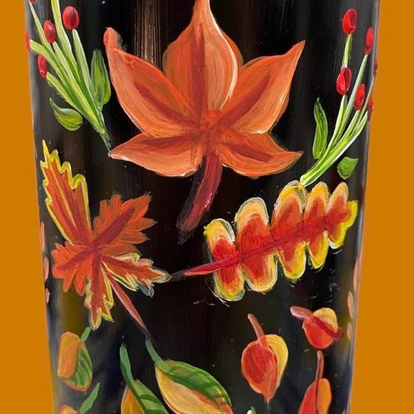 Painted Fall Leaf - Etsy