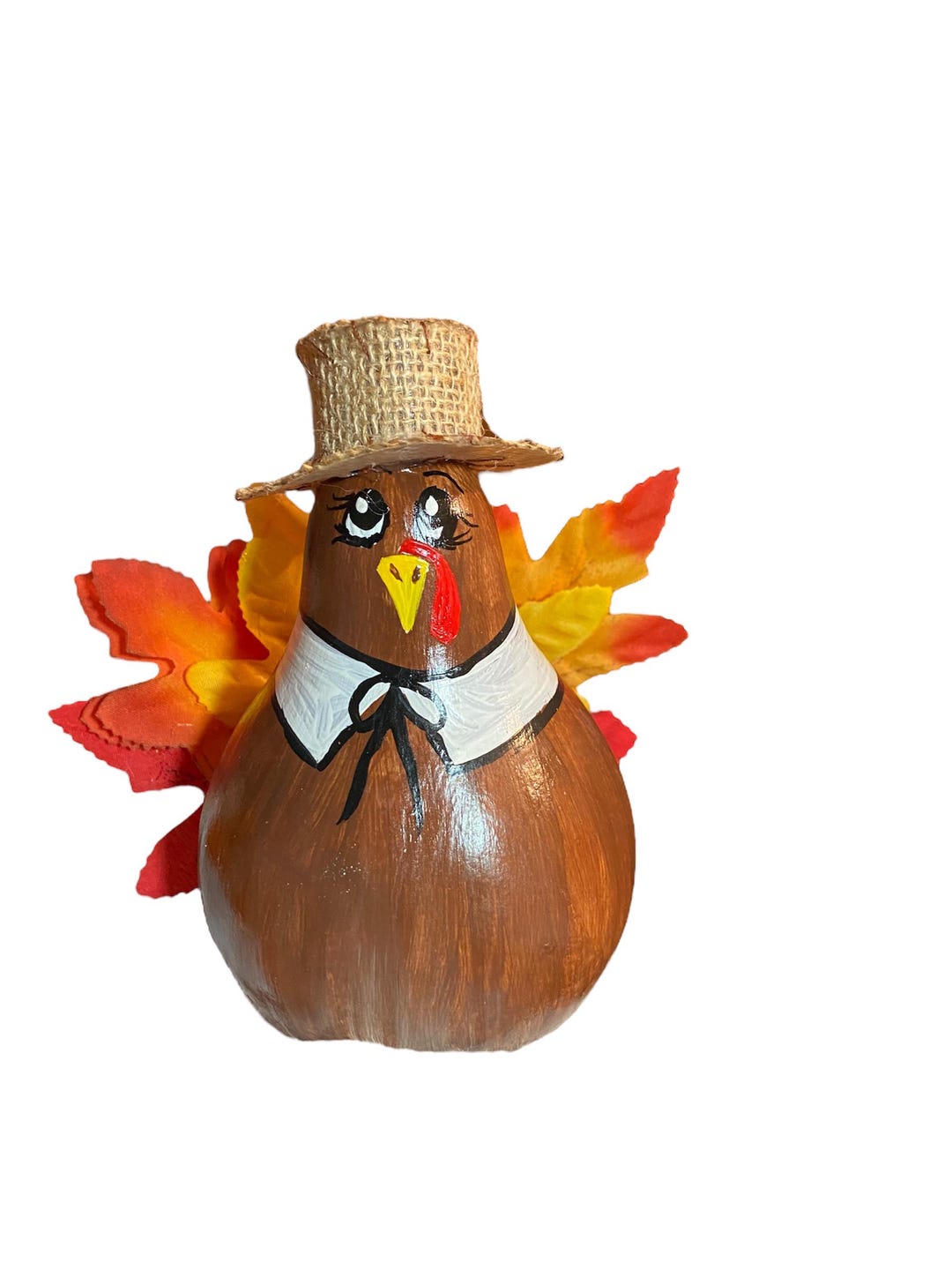 Hand Painted Turkey Gourd - Etsy