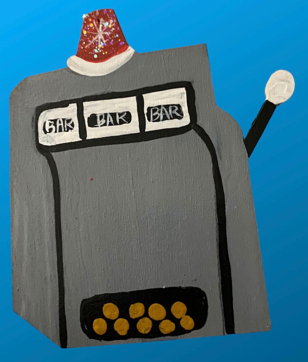 Personalized Hand Painted Slot Machine Ornament - Etsy