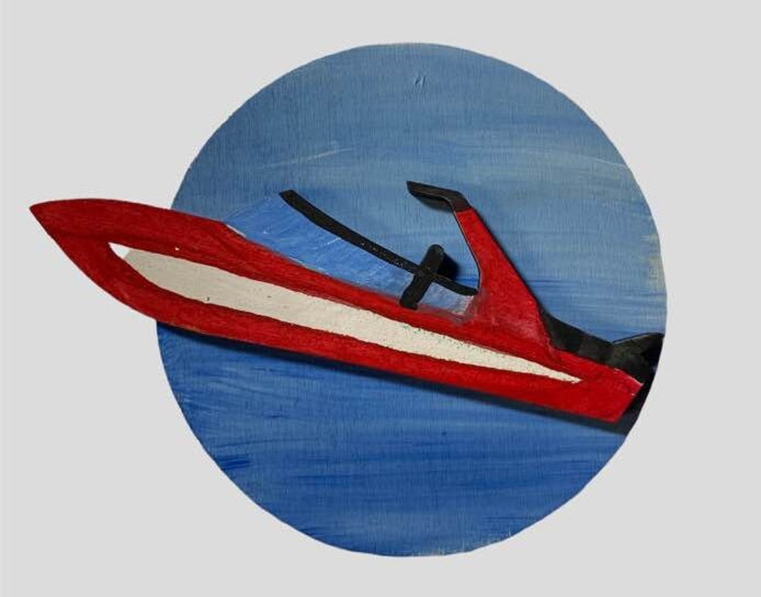 Personalized Hand Painted Speed Boat - Etsy