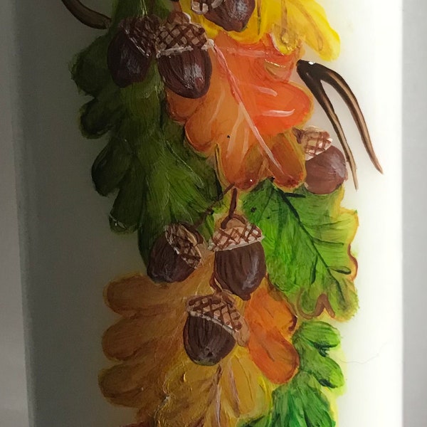 Painted Fall Leaf - Etsy