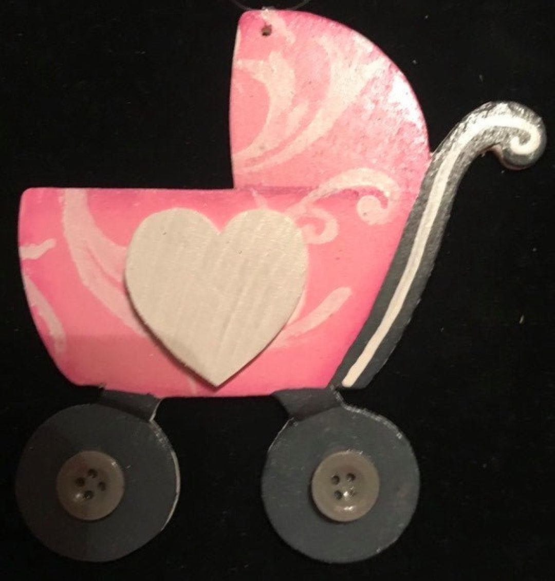 Personalized Baby's Girls Carriage 1st Christmas Ornament - Etsy