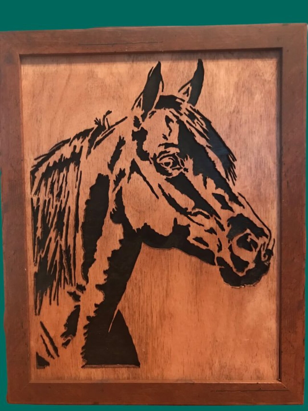 Horse Portrait Scroll Wall Art - Etsy