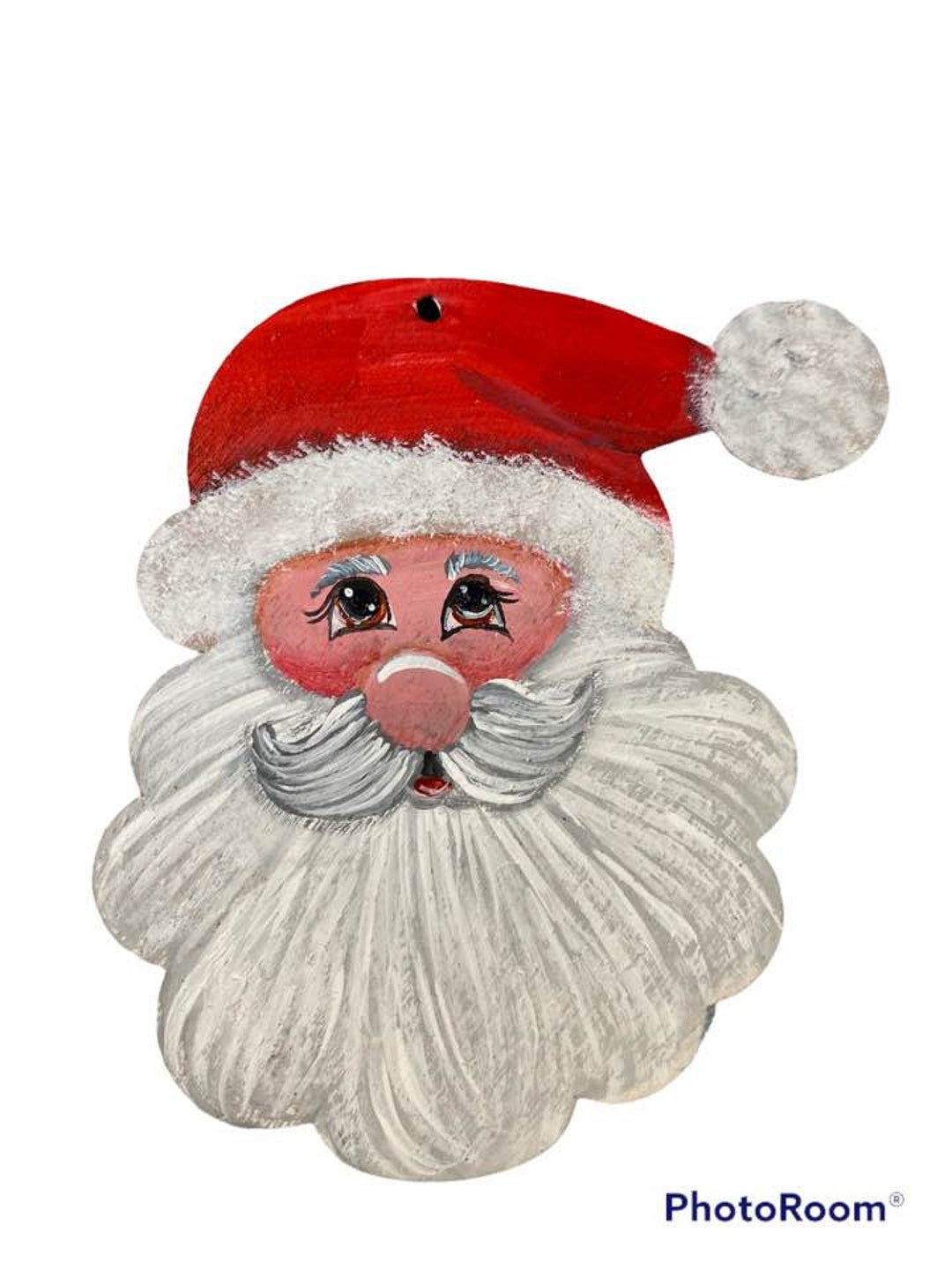 Personalized Hand Painted Santa Ornament - Etsy
