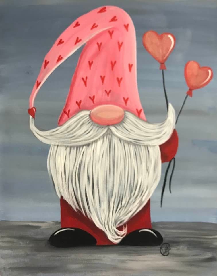 Hand Painted Gnome Wall Painting | Etsy