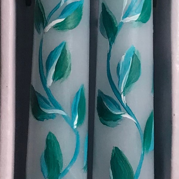 Teal Candle - Etsy