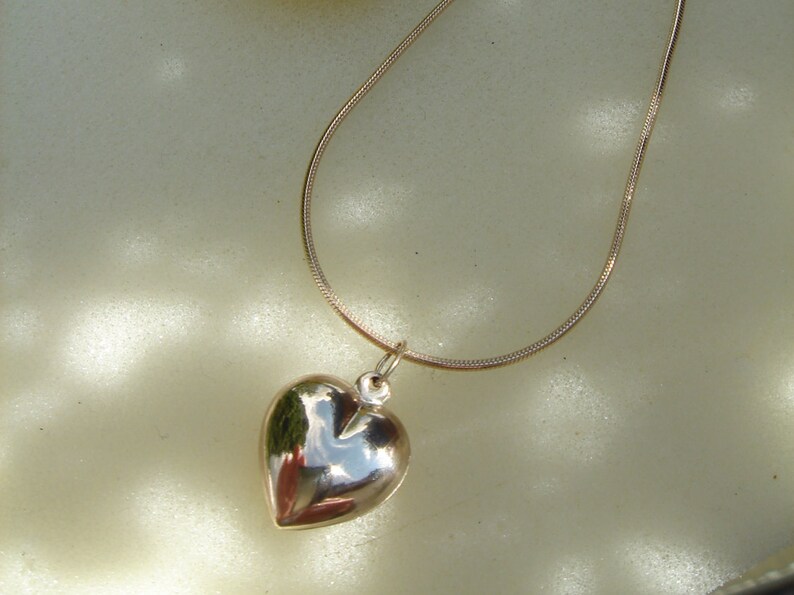 Gold Filled Chain Simple and Romantic With Heart | Etsy