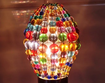 Crystal Chandelier Inspired Glass Bead Lightbulb GLS Bulb - Etsy