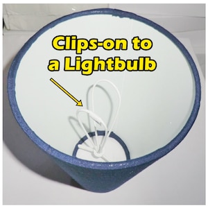 Small Mini Clip on 5.5 Inch Diameter Candle Sized Lampshade for ...
