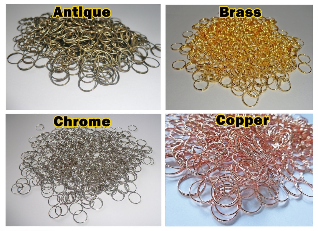 250 11mm 0.43 Inch Metal Chandelier Light Rings Links to Make Chains of ...