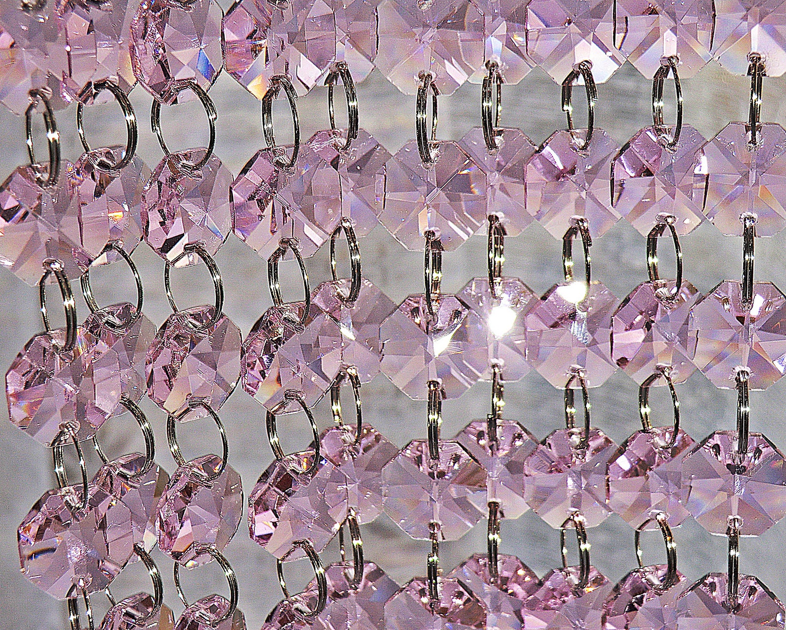 14mm Octagons in 9 Vintage Colours Chandelier Drops Glass Crystals ...