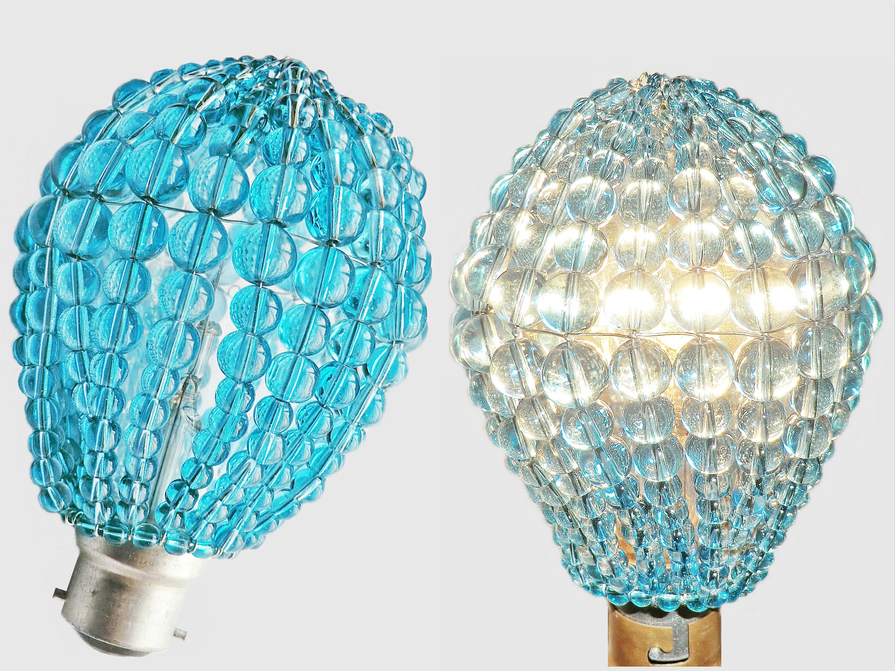 Crystal Chandelier Inspired Glass Lightbulb GLS University Shape Bulb ...