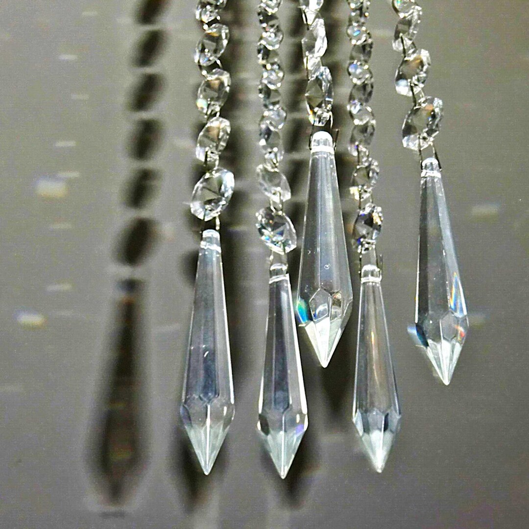 XL Torpedo 76 Mm 3" Chandelier Drops Parts Cut Glass Icicles Crystals ...