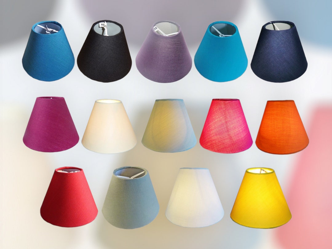 Small Mini Clip on 5.5 Inch Diameter Candle Sized Lampshade - Etsy