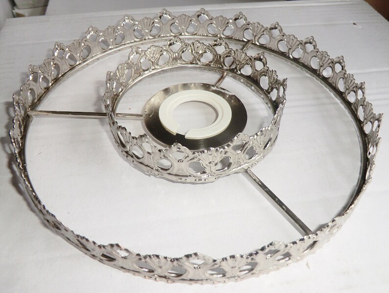 Two Tier Chandelier Lampshade Frame Skeleton for Making Unique - Etsy UK
