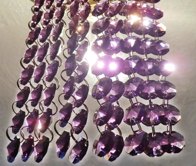 14mm Octagons in 9 Colours Chandelier Drops Glass Crystals Droplets ...