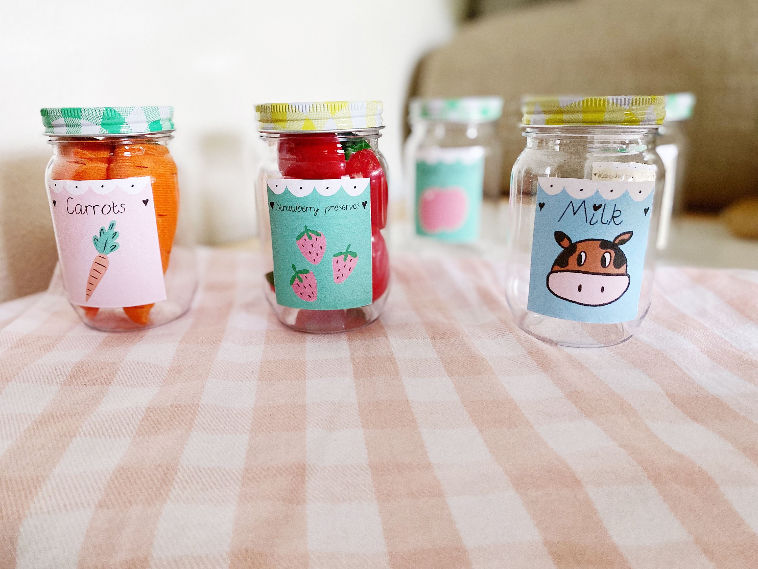 Play Kitchen Jar Labels Dramatic Play Children's Digital - Etsy