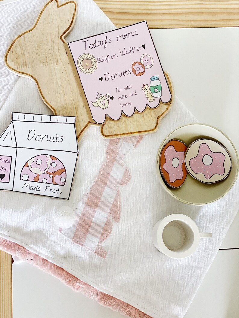 Breakfast Cafe Dramatic Play Digital Download Play Kitchen - Etsy