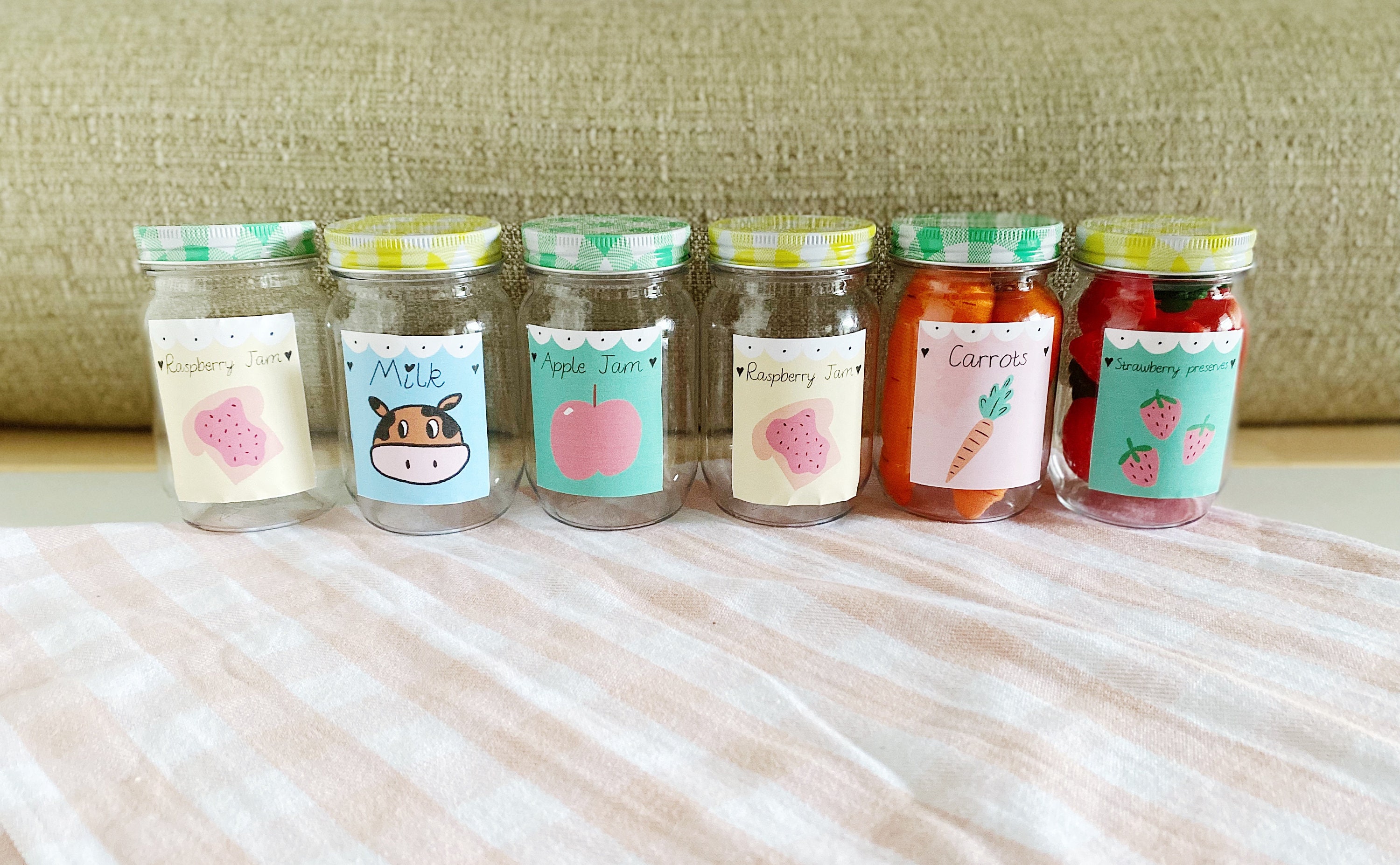 Play Kitchen Jar Labels Dramatic Play Children's Digital - Etsy
