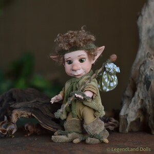 Tiny Elf, Forest Elf, Wandering Elf: ARION Handmade Porcelain Doll ...