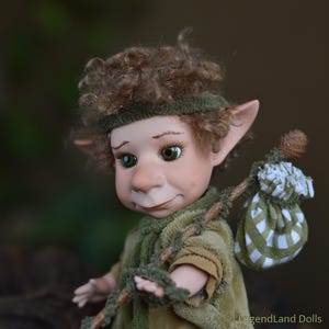 Tiny Elf, Forest Elf, Wandering Elf: ARION Handmade Porcelain Doll ...