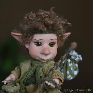 Tiny Elf, Forest Elf, Wandering Elf: ARION Handmade Porcelain Doll ...