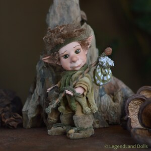 Tiny Elf, Forest Elf, Wandering Elf: ARION Handmade Porcelain Doll ...