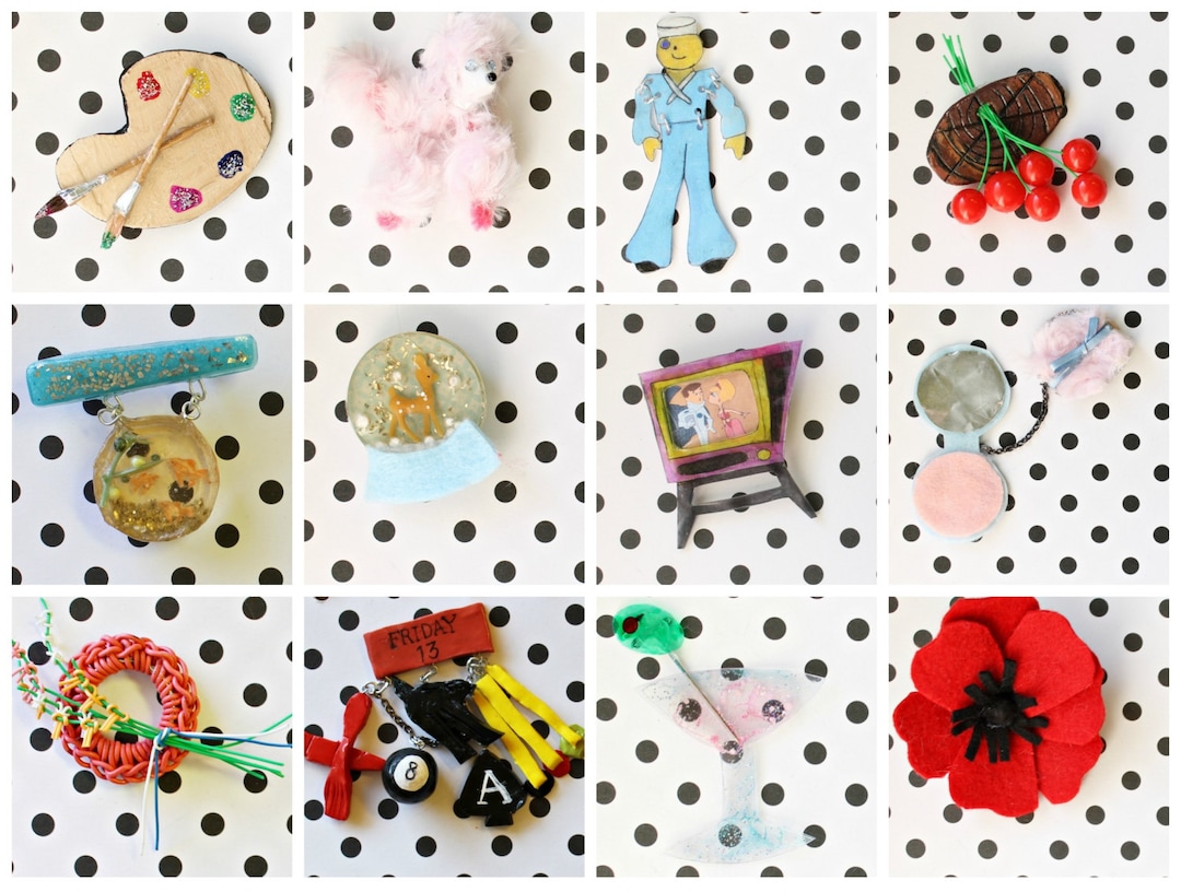 E-book Pins for Pin-ups: DIY Brooches for Retro Girls - Etsy