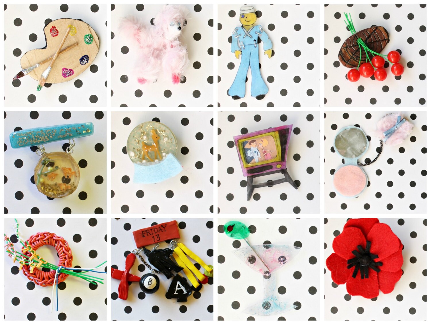E-book Pins for Pin-ups: DIY Brooches for Retro Girls - Etsy